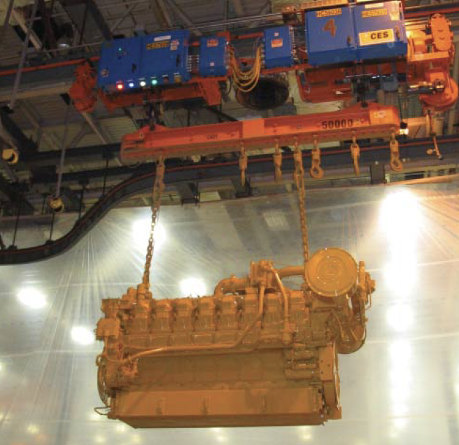 Automated Engine Paint Line Monorial